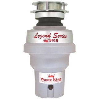 Waste King 9910 3-BMT System, 1/3 HP 1900 RPM, Continuous Feed Garbage ...