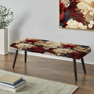 Rich Beige And Red Poppies Opulent Flowers III - Floral Upholstered ...
