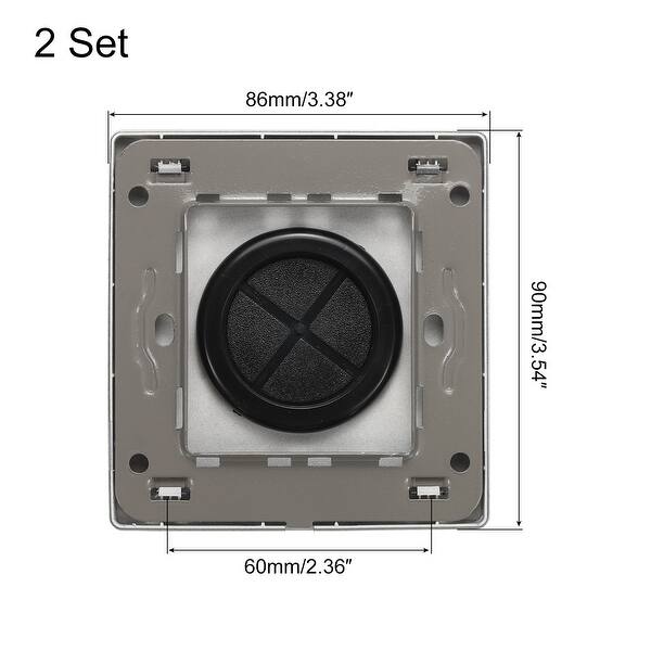 Grommet Wall Plate PC Wall Panel with 1.5 Inch Rubber Cable Through ...