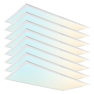 Luxrite 2x4 FT LED Panel Lights 30/40/50W 3 Color Selectable Dimmable ...
