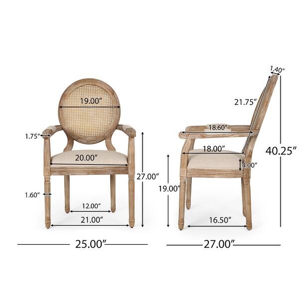 Joretta Wood and Cane Upholstered 5 Piece Circular Dining Set by ...