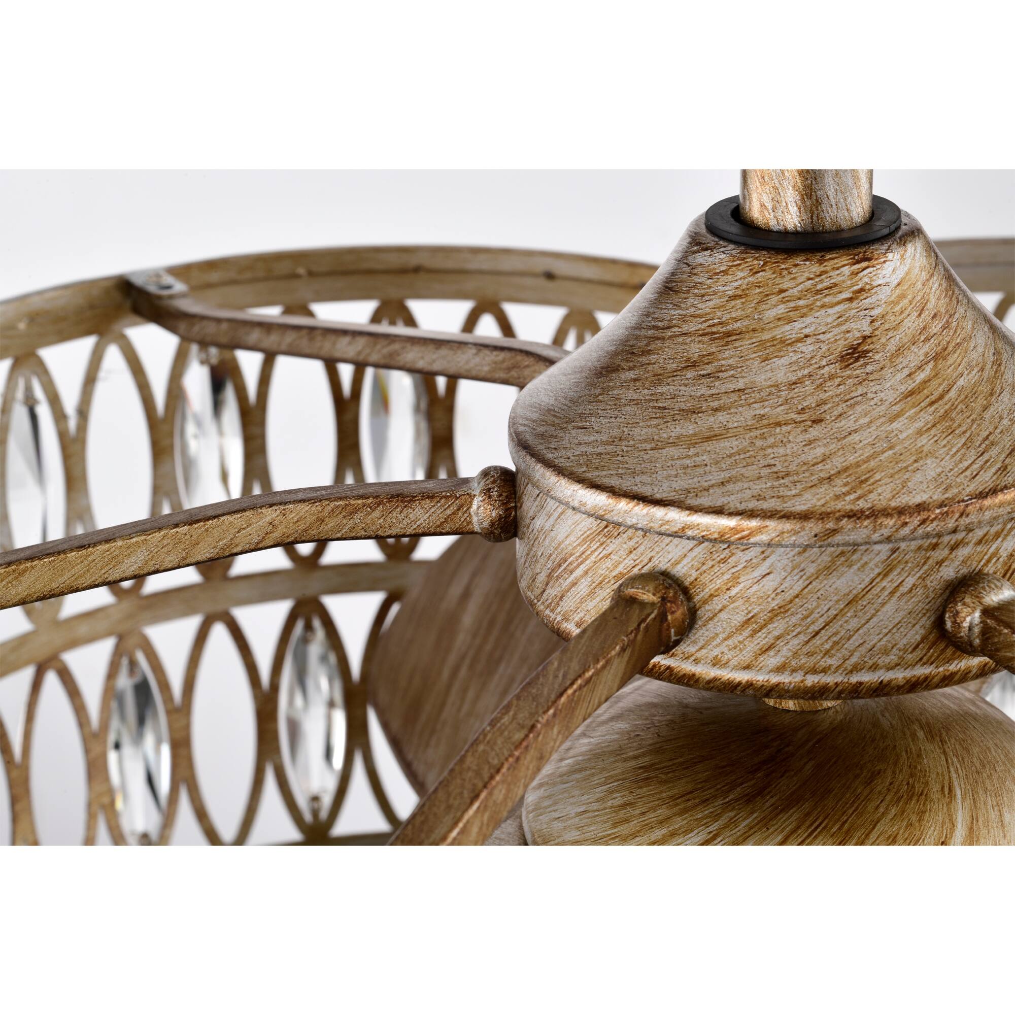 Onyx Antique Gold Finish Modern-Contemporary Crystal Ceiling Fandelier - Bed Bath & Beyond ...