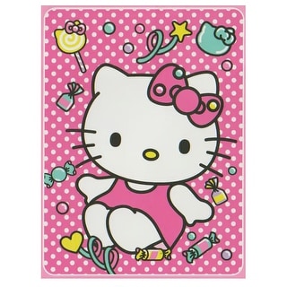 Hello Kitty Pink Cute Cartoon Super Soft Cozy Flannel Throw Blanket ...