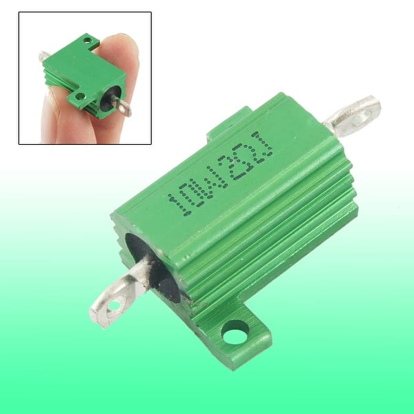 Green 10 Watt 2 Ohm Tolerance Aluminum Shell Wire Wound Resistor - Bed ...