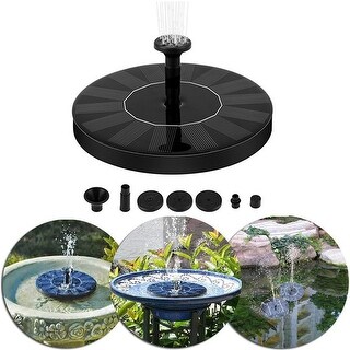 Mini Solar Fountain Solar Water Fountain for Ourdoor Birdbaths Pond ...