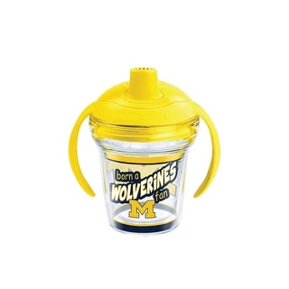 NCAA Michigan Wolverines Born A Fan 6 oz Sippy Cup with lid - Bed Bath ...