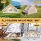 6 Person Inflatable Tent for Camping with Pump, Waterproof Oxford Tent ...