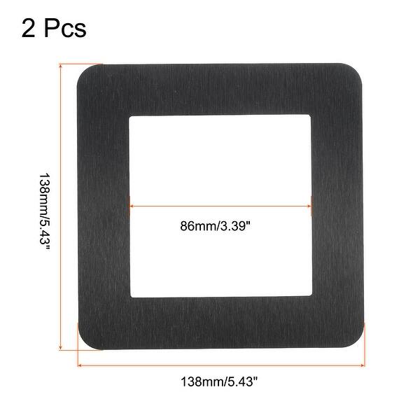 Switch Surround Plate Decoration Single Gang Acrylic Black 138mm x ...
