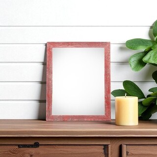 HomeRoots 8" x 10" Red Solid Wood Tabletop Picture Frame - Bed Bath ...