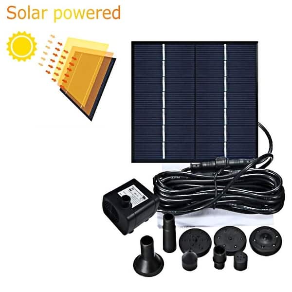 Solar Power Fountain Submersible Floating Water Pump - On Sale - Bed ...