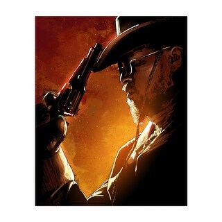 Django Unchained Digital Jamie Foxx TV Movies Art Print/Poster - Bed ...