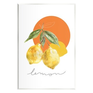 Stupell Modern Lemons Branch Wall Plaque Art Design By Carol Robinson ...