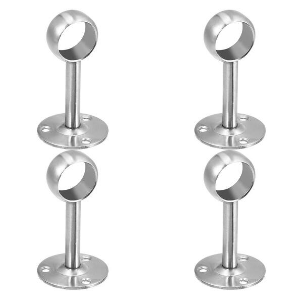 Pipe Bracket26mm Dia85mm HeightWall Mounting Rail Rod Socket 4pcs ...