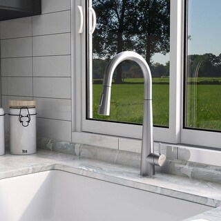 DeerValley Gleam Pull Down Single-Handle Kitchen Faucet With Sprayer ...