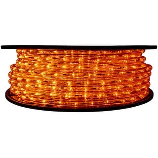 Orange 148 Feet LED Rope Light with 120 Volt and Omnidirectional Output ...