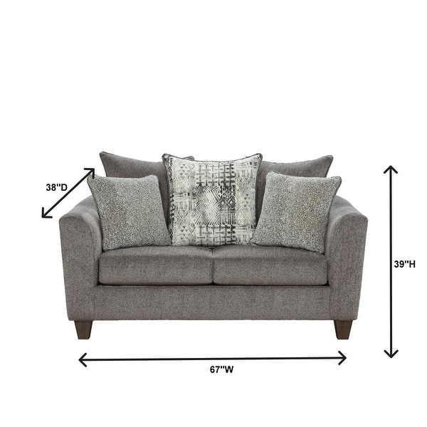 Roundhill Furniture Davoz 2-Piece Living Room Set, Sofa and Loveseat ...