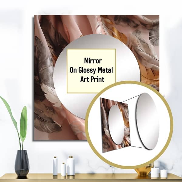 boho feather mirror