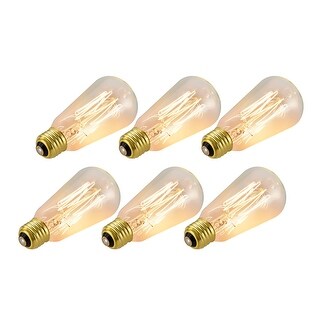 Aspen Creative S19 Vintage Edison Filament Light Bulb, 60 Watt Medium ...