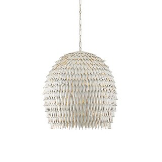 Currey & Company Overlay Large Pendant - 25.5"h x 24"dia - Bed Bath ...
