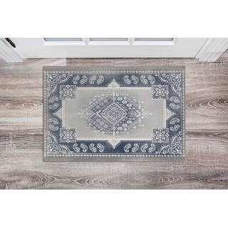 KALYA NAVY Doormat By Kavka Designs - Bed Bath & Beyond - 35365834