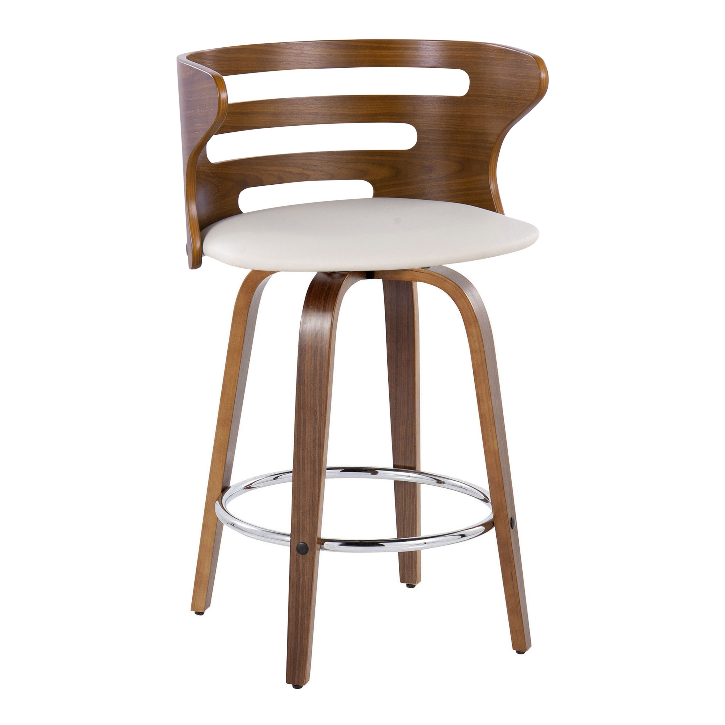 Carson Carrington Viby Fixed-Height Counter Stool with Bent Wood Legs ...