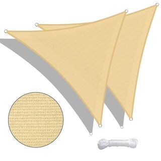 2x 11.5' Triangle Sun Shade Sail Beach Canopy Cover - Bed Bath & Beyond ...
