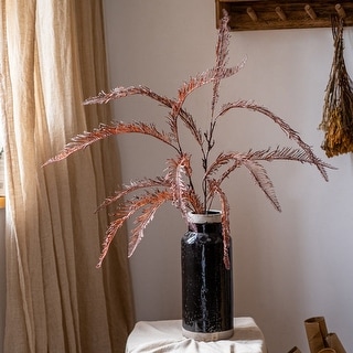 RusticReach Tall Red Brown Artificial Fern Leaf Stem 48" Tall - Bed ...