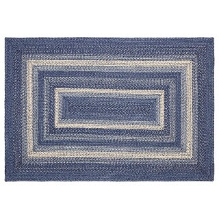 Great Falls Blue Jute Rug Rect w/ Pad 48x72 - 4' x 6' - Bed Bath ...