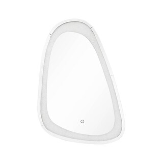 ACME Noralie Wall Decor with LED in Mirrored and Faux Diamonds - Bed ...