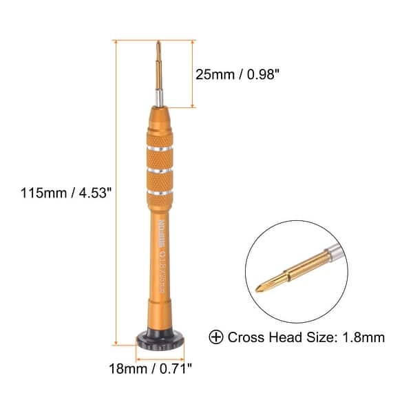Precision Screwdriver 1.8mm Phillips Magnetic Head Swivel Screw Driver ...