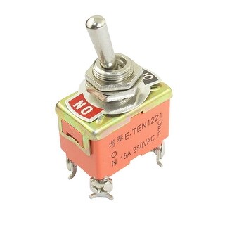AC 250V 15A 4 Screw Terminals ON/OFF DPST Latching Toggle Switch ...