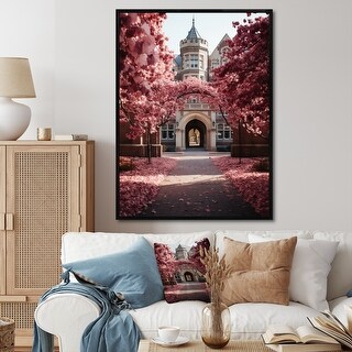 Designart "University Pink Welcome Extremely" College & University ...