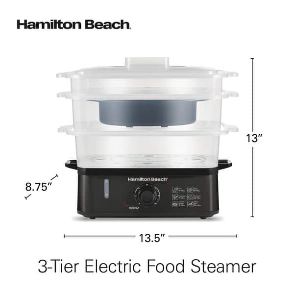 Hamilton Beach 3-Tier Electric Food Steamer - Bed Bath & Beyond - 42406092