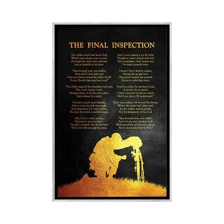iCanvas "The Final Inspection - A Soldier's Poem" by Adrian Baldovino ...