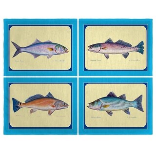 Assorted Fish Place Mat Set of 4 - Bed Bath & Beyond - 33056369