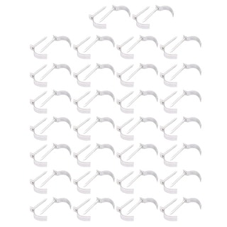 60pcs Carbon Steel One-Side Fixing Pipe Clamp Bracket Nail for 25mm Dia ...