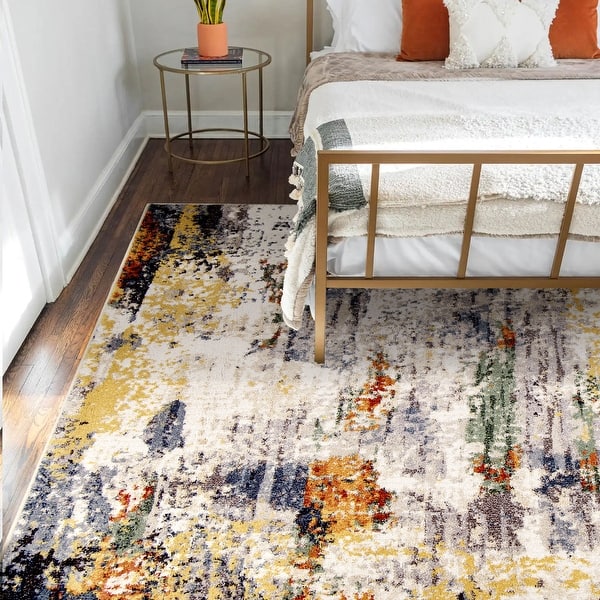Orian Rugs Studio Wide Awake Multi Abstract Stain Resistant Area Rug ...
