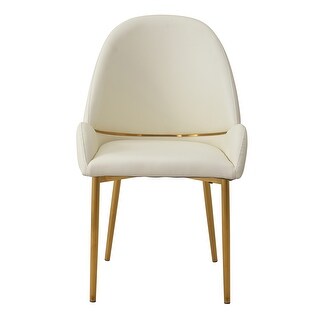 Guest Reception Chair and Metal Legs Business Dining Chair Set of 2 ...