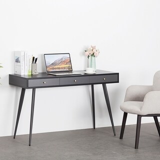 Modern Mid Century Scandinavian Style Computer Desk with 3 Drawers ...