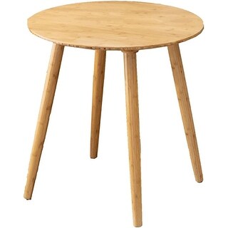 Kitchen Dining Table, Round Coffee Table Large Wooden Side Table Sturdy ...