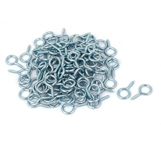 Jewelry Garden Vine Wire 2.1mm Thread Dia Eyelet Screw Eye Hook 100pcs ...