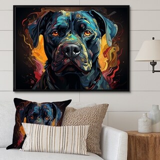 Designart "Cane Corso Confidence " Animals Dog Framed Wall Art Living ...