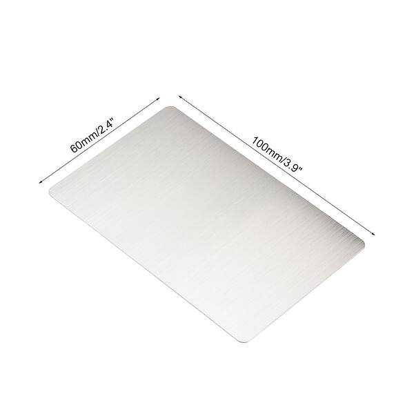 Blank Metal Card Brushed 201 Stainless Steel Plate - Bed Bath & Beyond ...
