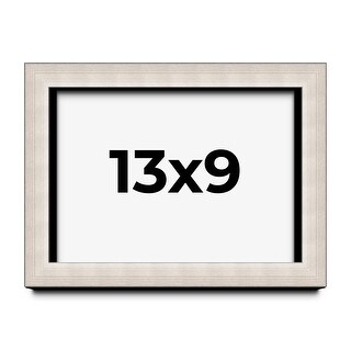 13x9 Shadow Box Frame Silver Real Wood Contemporary Shadowbox Display ...