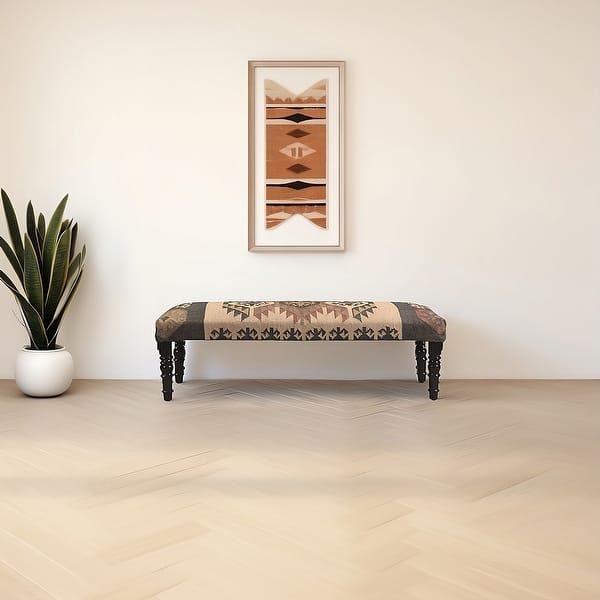 Sevita Colorful Southwestern Indoor Bench 16"W x 47"L x 18"H - 3'11" x ...