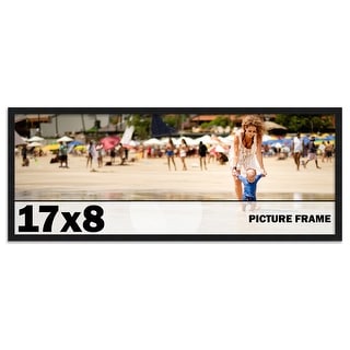 17x8 Frame Black Picture Frame - Complete Modern Photo Frame Includes ...