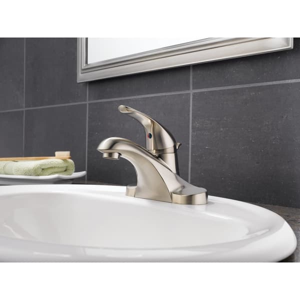 Delta Foundations Core-B Centerset Bathroom Faucet with Pop-Up Drain ...