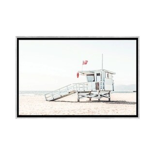 iCanvas "Lifeguard Tower In California" by Tiny Treasure Prints Framed ...