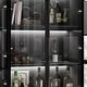 Tall Modular Display Storage Cabinet Bookcase w/Light Home Office - Bed ...