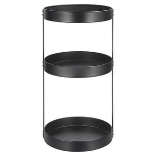 3 Tier Lazy Susan Organizer Rotating Spice Rack Turntable for Cabinet ...